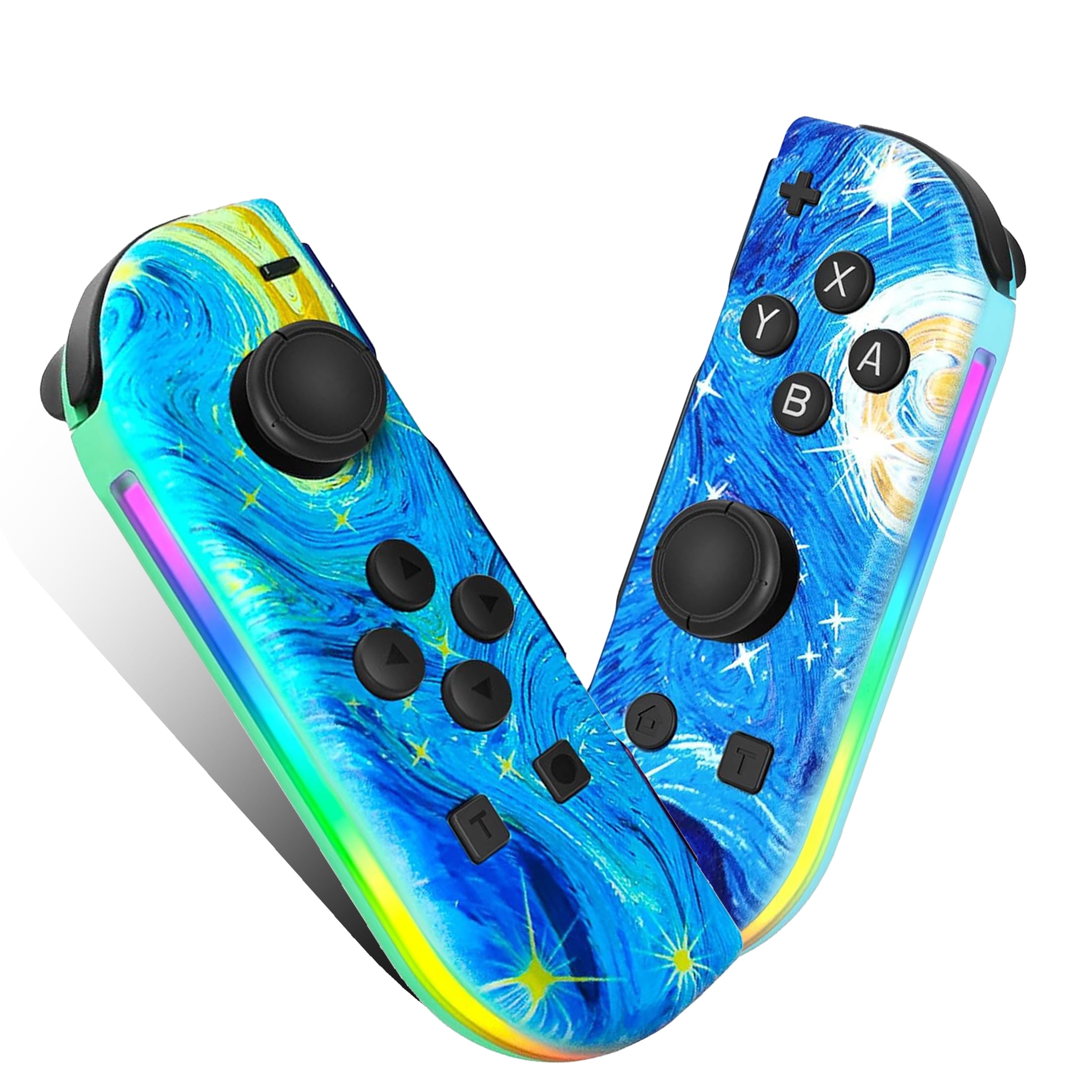 Wireless Joypad Controller (L/R) Compatible for Nintendo Switch/Lite/OLED Controller,Support RGB ...