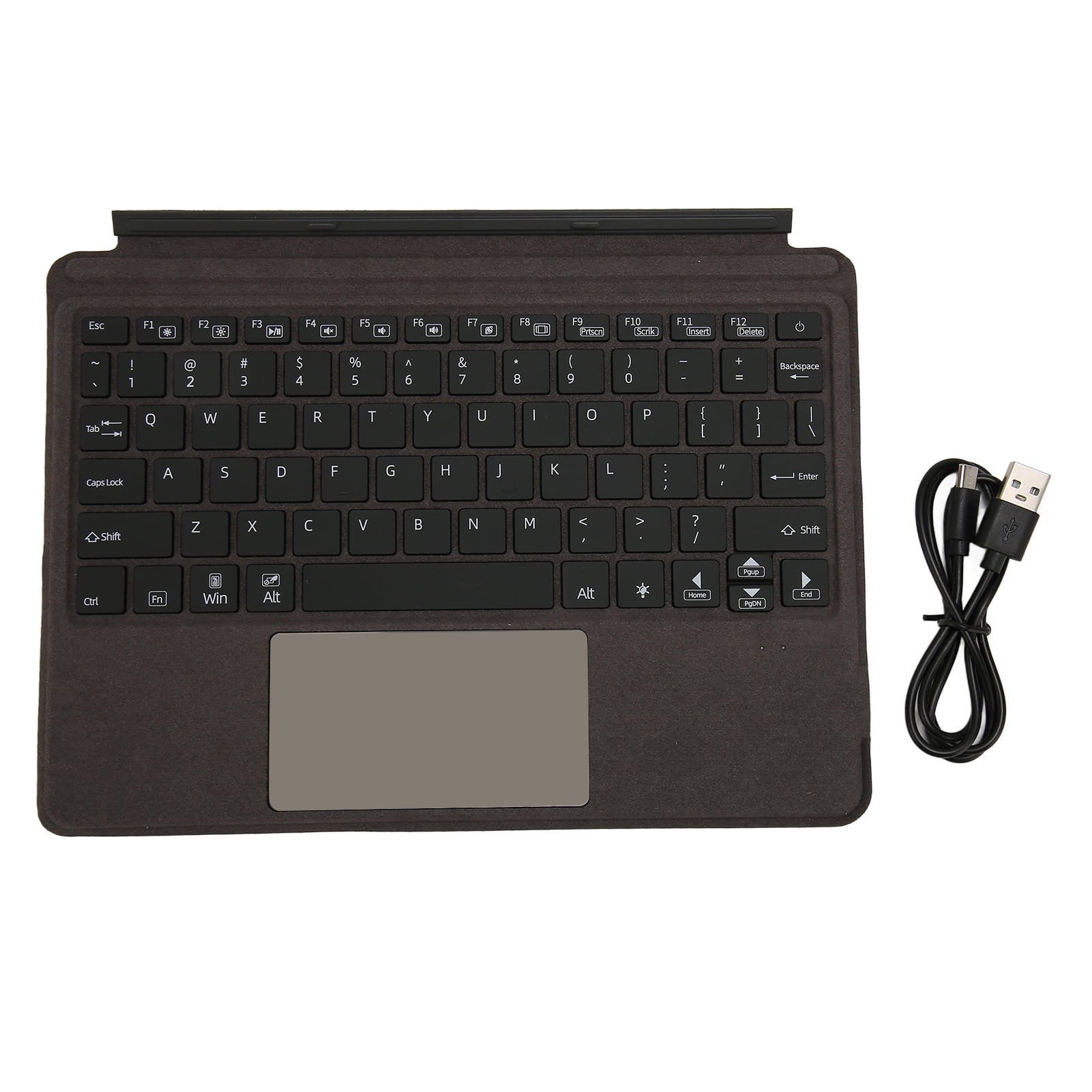 Wireless Keyboard Black Ultra Slim Trackpad Easy Control Fast Typing ...