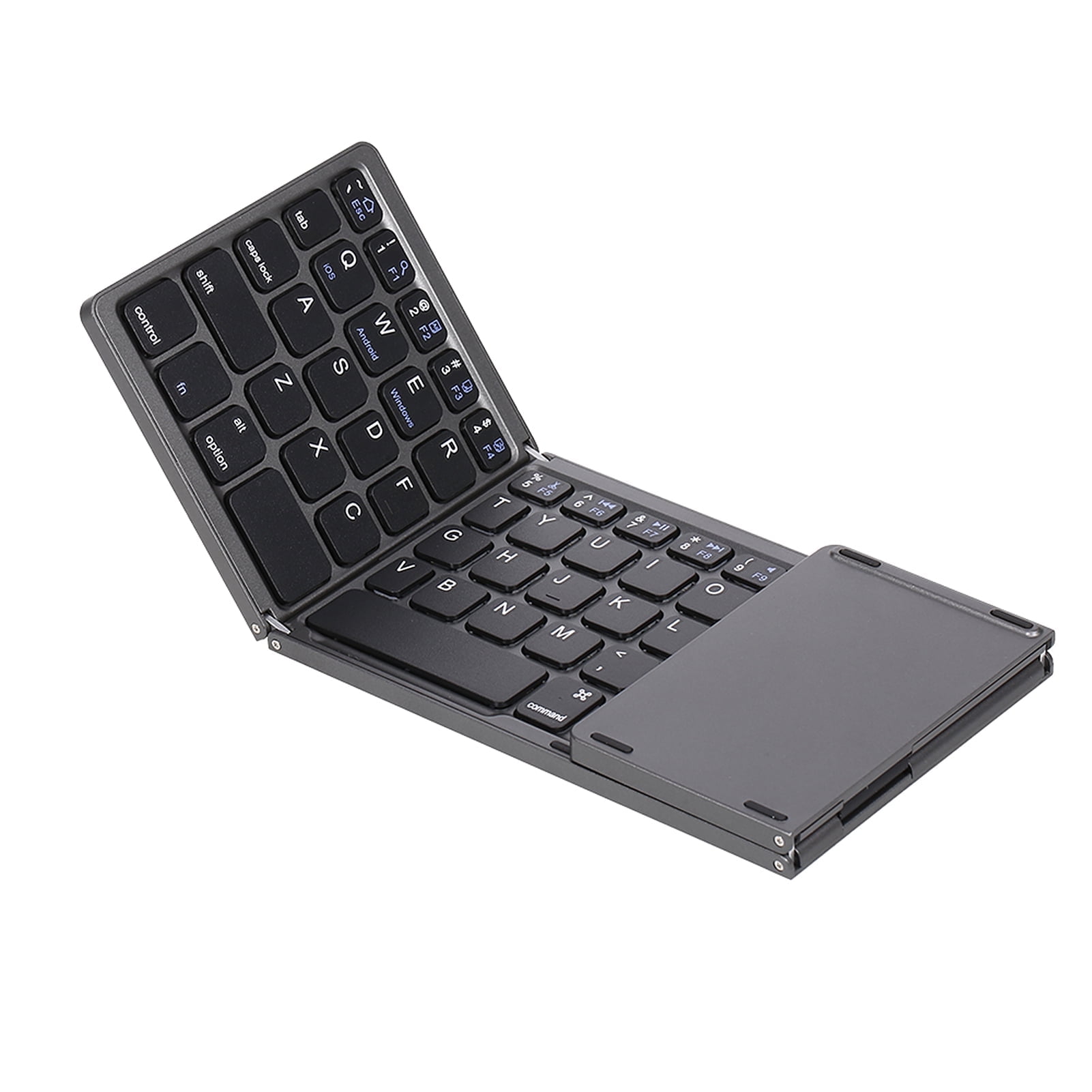 Wireless Keyboard Folding Keyboard Portable Ultra Slim Keyboard with ...