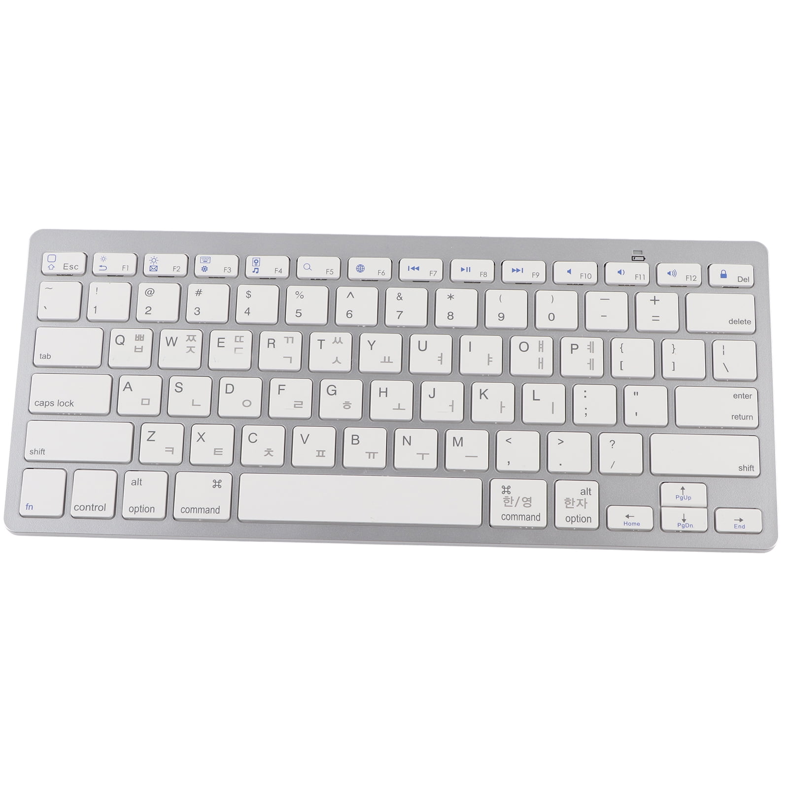 Wireless Keyboard Mini 78 Keys Ultra Thin Portable White Computer ...