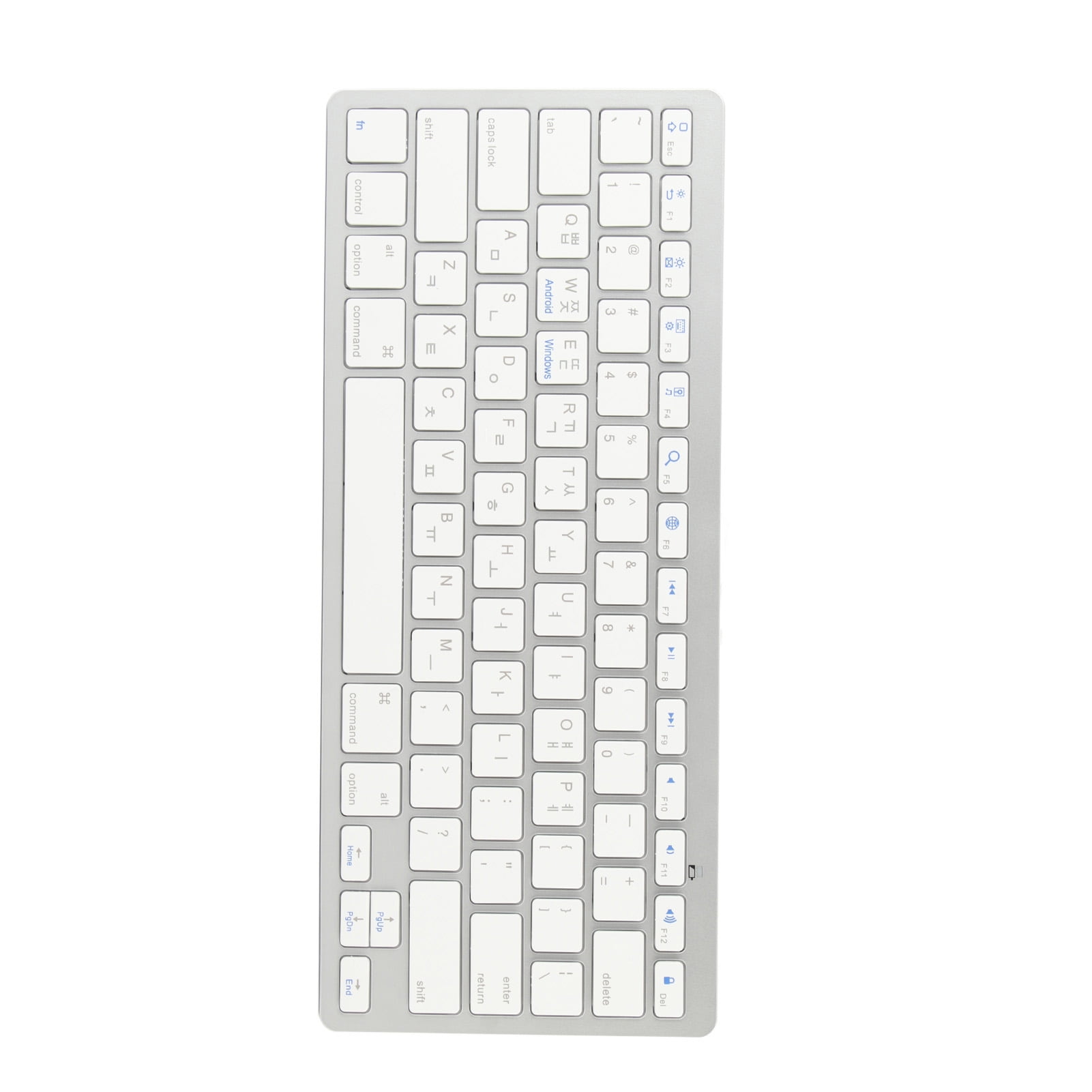 Wireless Keyboard Mini 78 Keys Ultra Thin Portable White Computer ...