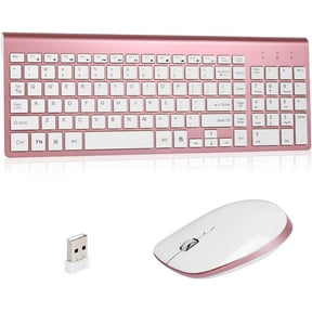 Wireless Keyboard Mouse Set, Comfortable Ergonomics, Universal PC Combo ...