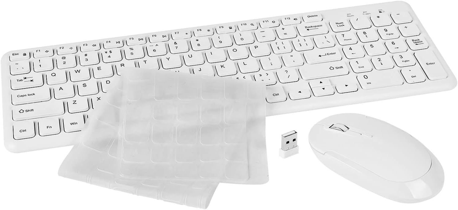 Wireless Keyboard And Mouse Combo 2 4g Slim Cordless Full Size Keyboard And Wireless Silent