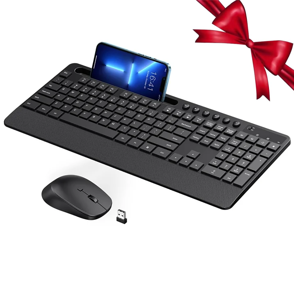 99788 Wireless Multimedia Keyboard and 6-Button Mouse Combo (Black ...