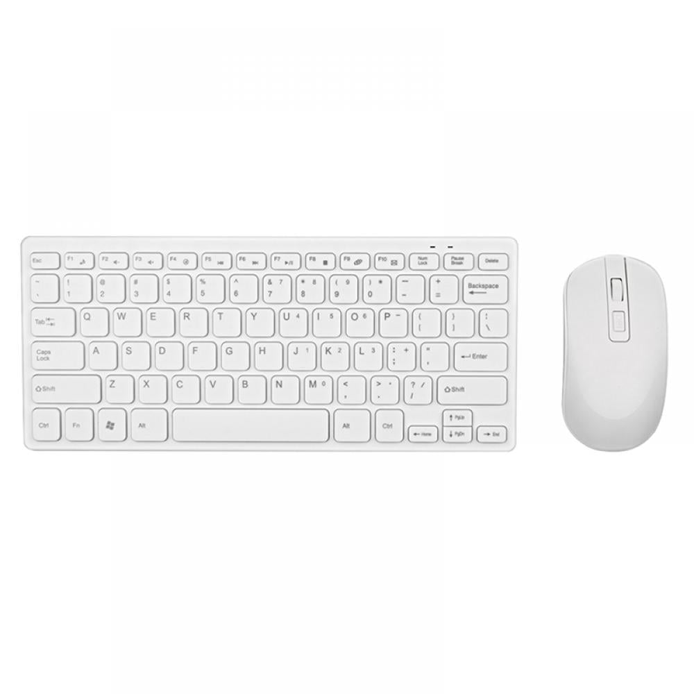Wireless Keyboard and Mouse Combo 2.4GHz Ultra-Thin Portable Compact ...