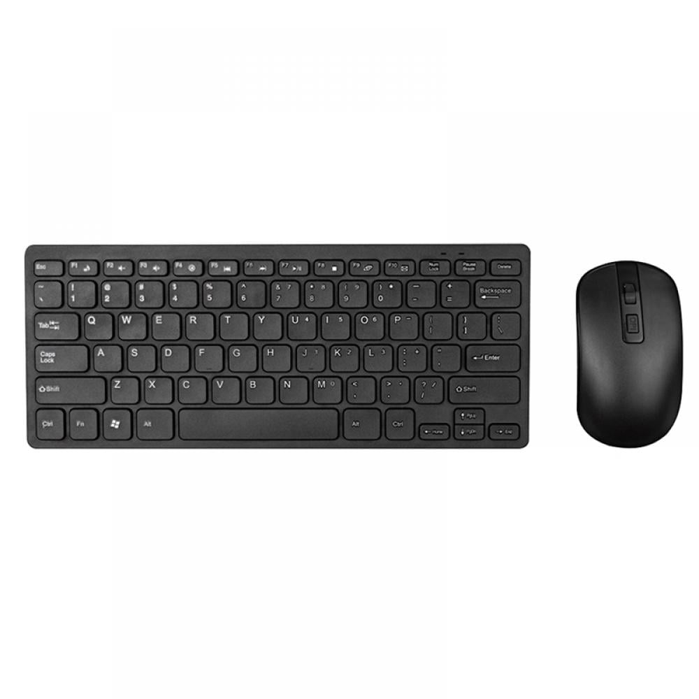 Wireless Keyboard and Mouse Combo 2.4GHz Ultra-Thin Portable Compact ...