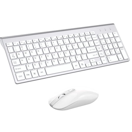 Anself KM901 Wireless Keyboard and Mouse Combo, 78-Key Mini Keyboard, 2 ...