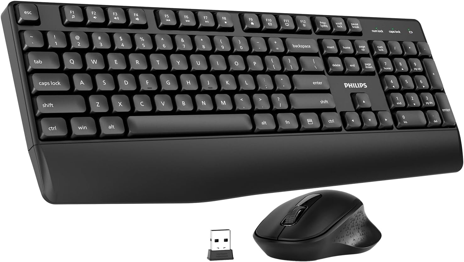 Wireless Keyboard and Mouse Combo-Ergonomic Keyboard and Mouse Wireless ...