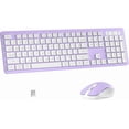 Wireless Keyboard and Mouse Combo, Full-Size 104-Key Office Keyboard ...
