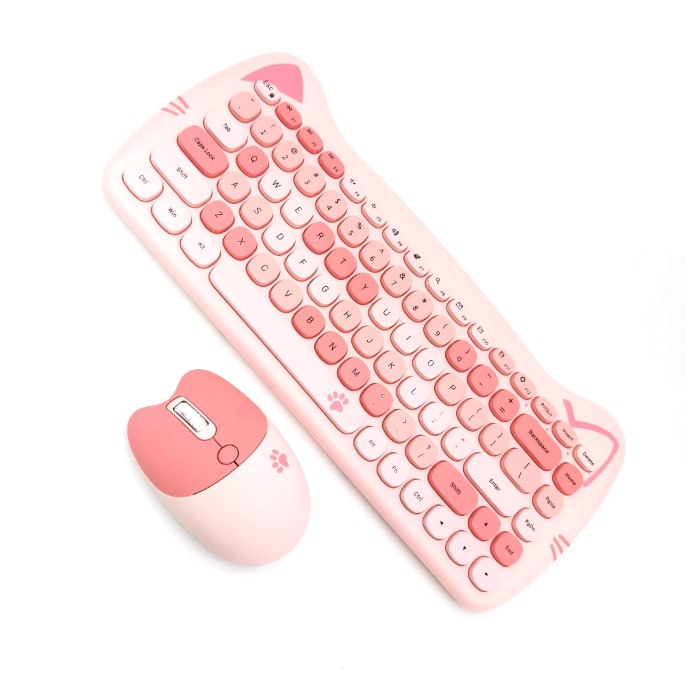 Pink Ergonomic Keyboard