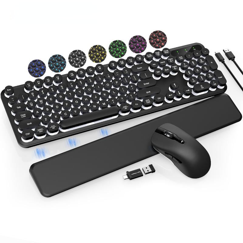 Wireless Keyboard and Mouse Combo(Not Bluetooth) - Light Up Letters ...