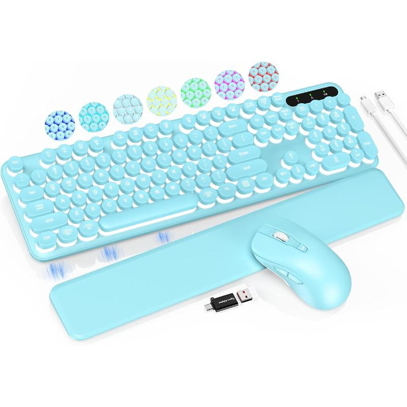 Wireless Keyboard and Mouse Combo(Not Bluetooth) - Light Up Letters ...