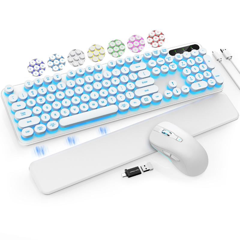Wireless Keyboard and Mouse Combo(Not Bluetooth) - Light Up Letters ...