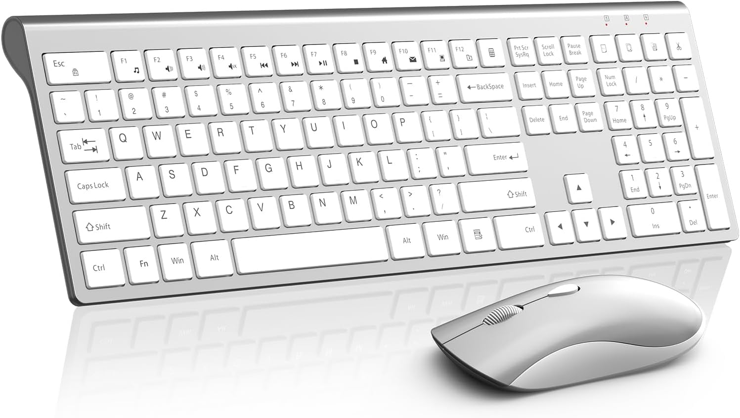 Wireless Keyboard Mouse Combo, Silent & Slim Keyboard And Mouse With ...