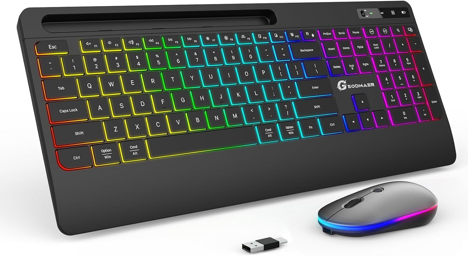 Wireless Keyboard and Mouse Combo】The Backlit keyboard and mouse combo ...
