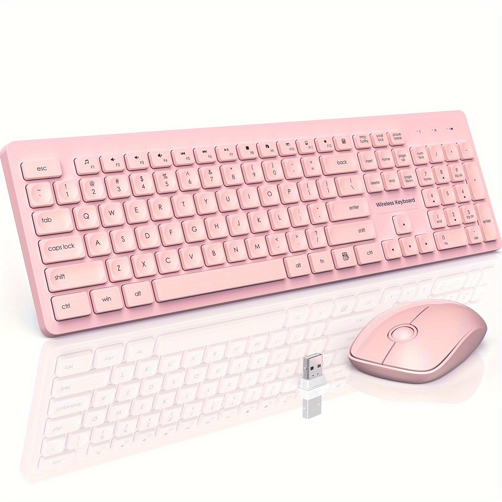 Wireless Keyboard And Mouse Set 24ghz Ultra Slim Usb Keyboard And