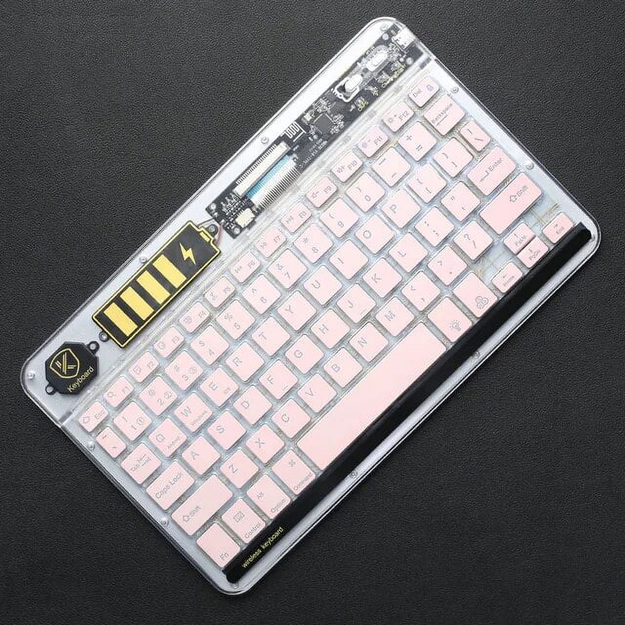 Wireless Keyboard Multi-Color Backlit Portable Rechargeable for iOS ...