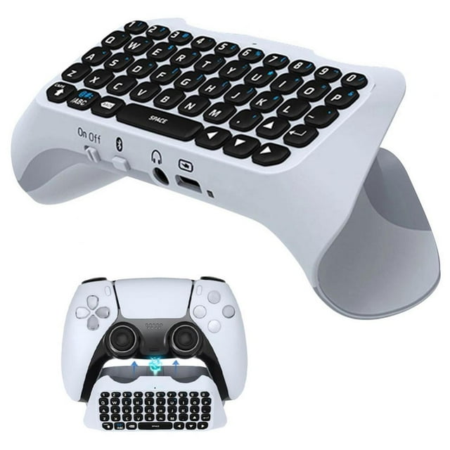 Bluetooth Wireless Keyboard for PS5 with Built-in Speaker, 3.5mm Jack ... Bluetooth Wireless Keyboard for PS5 with Built-in Speaker, 3.5mm Jack ...