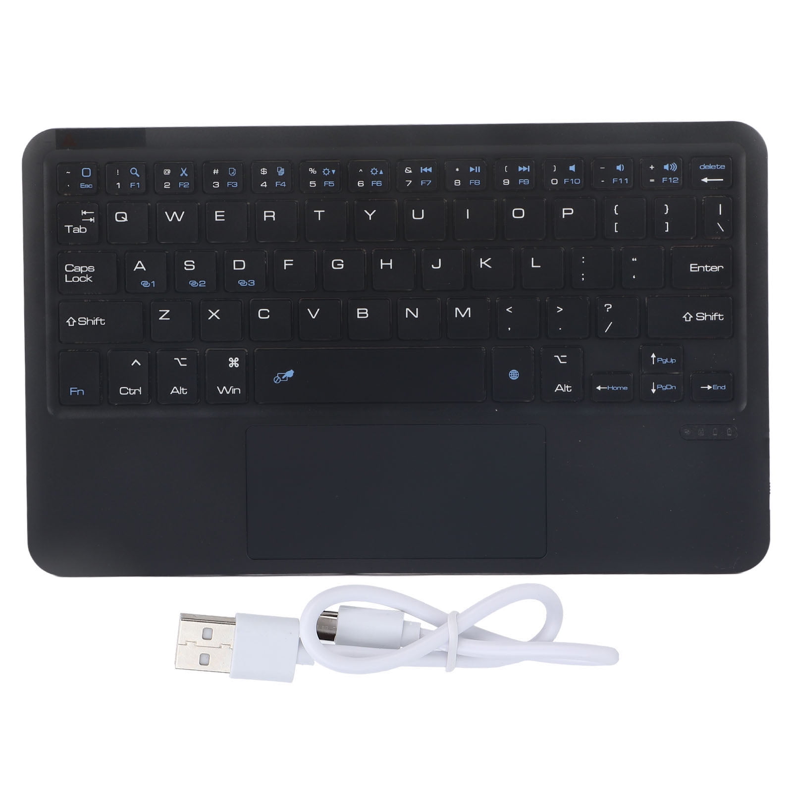 Wireless Keyboard Portable Scissor Key Foot Keyboard with Touchpad for ...