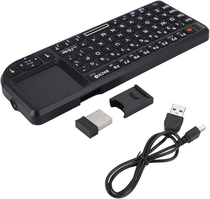 Wireless Keyboard Ultra Mini Touchpad Rechargeable Backlit Keyboard ...