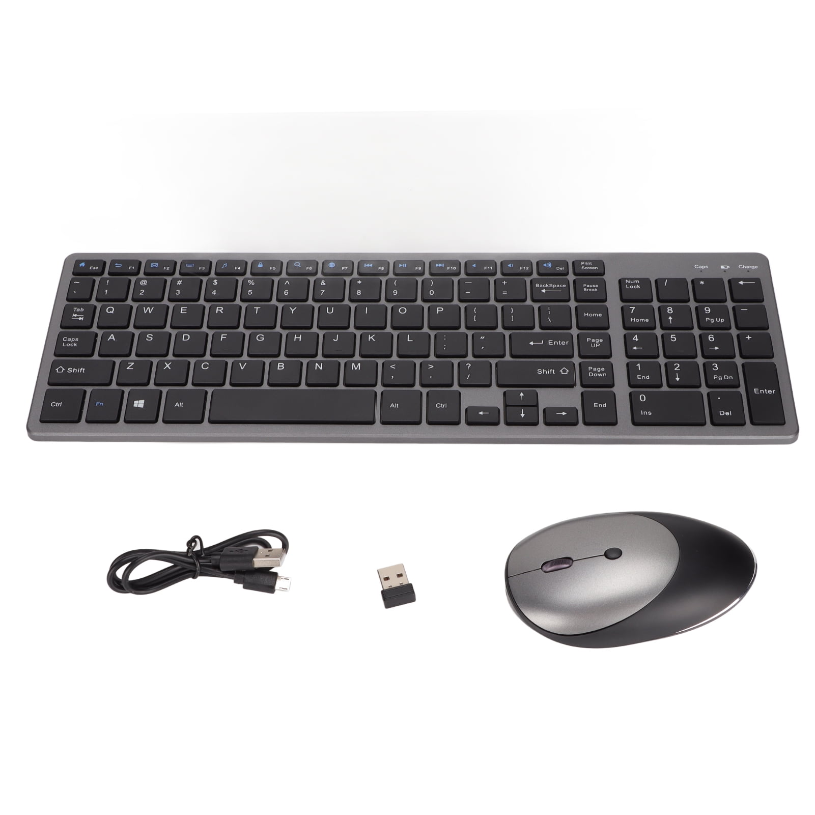 Wireless Keyboard and Mouse 2.4GHz Rechargeable Keyboard and Mouse ...