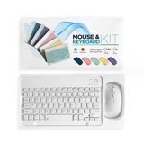 Wireless Keyboard and Mouse Combo, 2.4G Full-Sized Ergonomic Computer ...