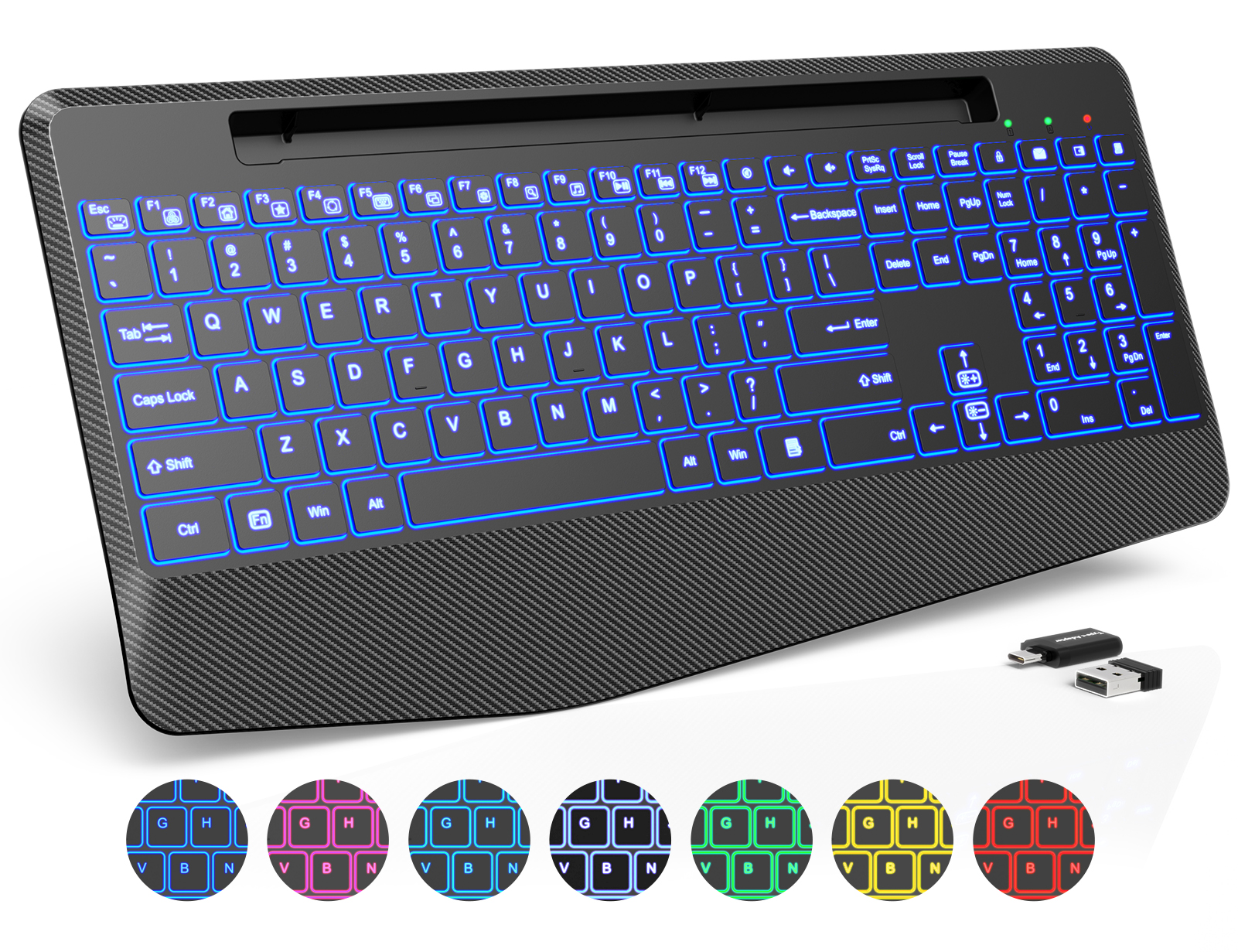 YIYI GUO® (Updated, Backlit) 2.4GHz Mini Wireless Keyboard with ... YIYI GUO® (Updated, Backlit) 2.4GHz Mini Wireless Keyboard with ...