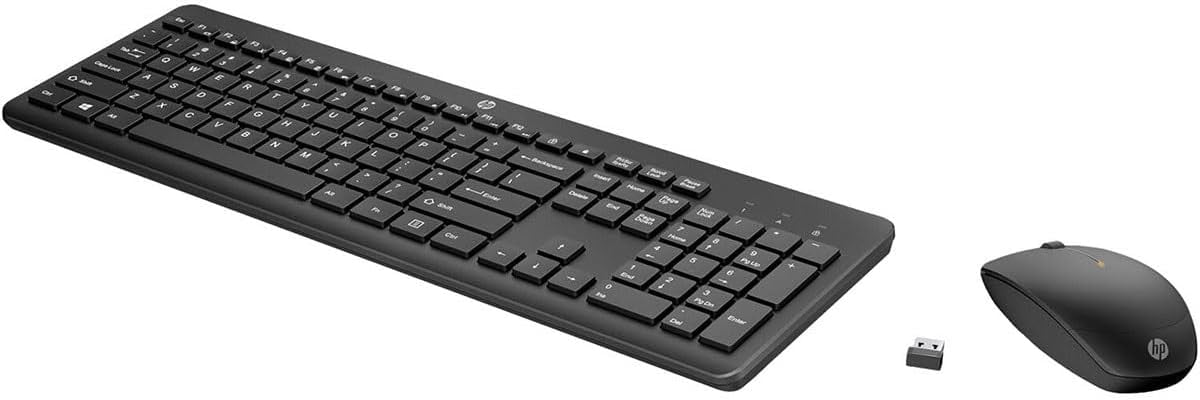 Wireless Keyboard and Mouse Combo - Full Size Membrane Chiclet Style ...