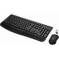 Wireless Keyboard and Mouse Combo, Full-Sized 2.4GHz with Comfortable ...