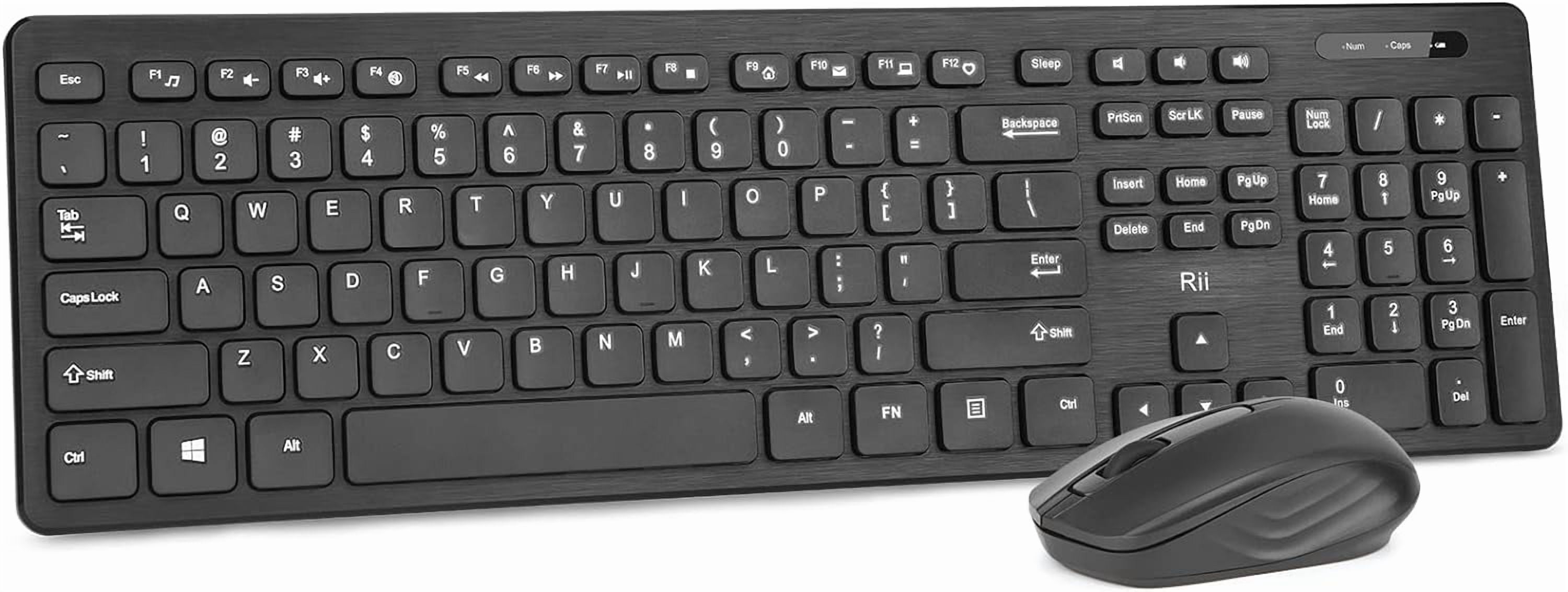 Wireless Keyboard and Mouse Combo - Standard Office PC Keyboard and ...