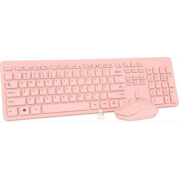 Wireless Keyboard and Mouse Combo Standard Office PC Keyboard and ...