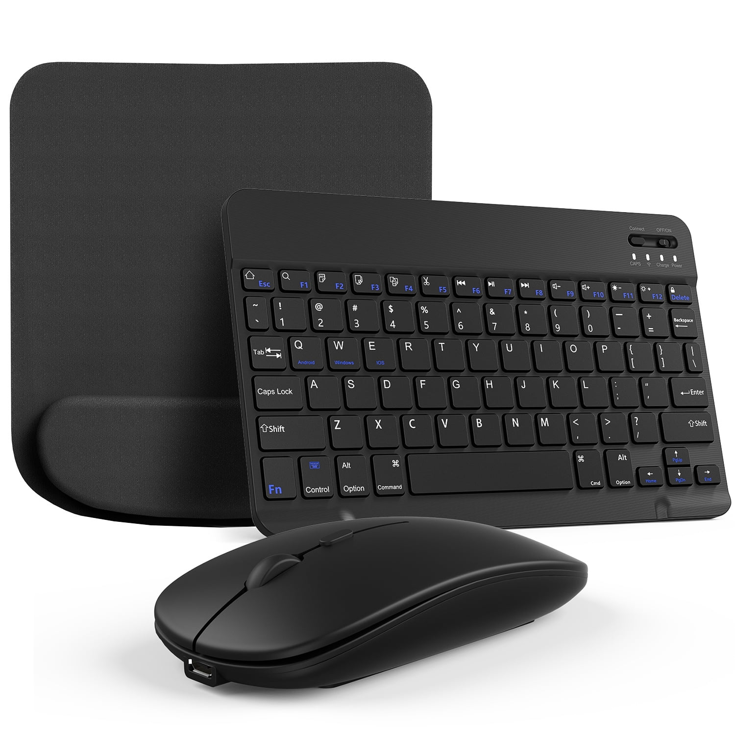 Wireless Keyboard and Mouse Combo with Mouse Pad and Cleaning Cloth ...