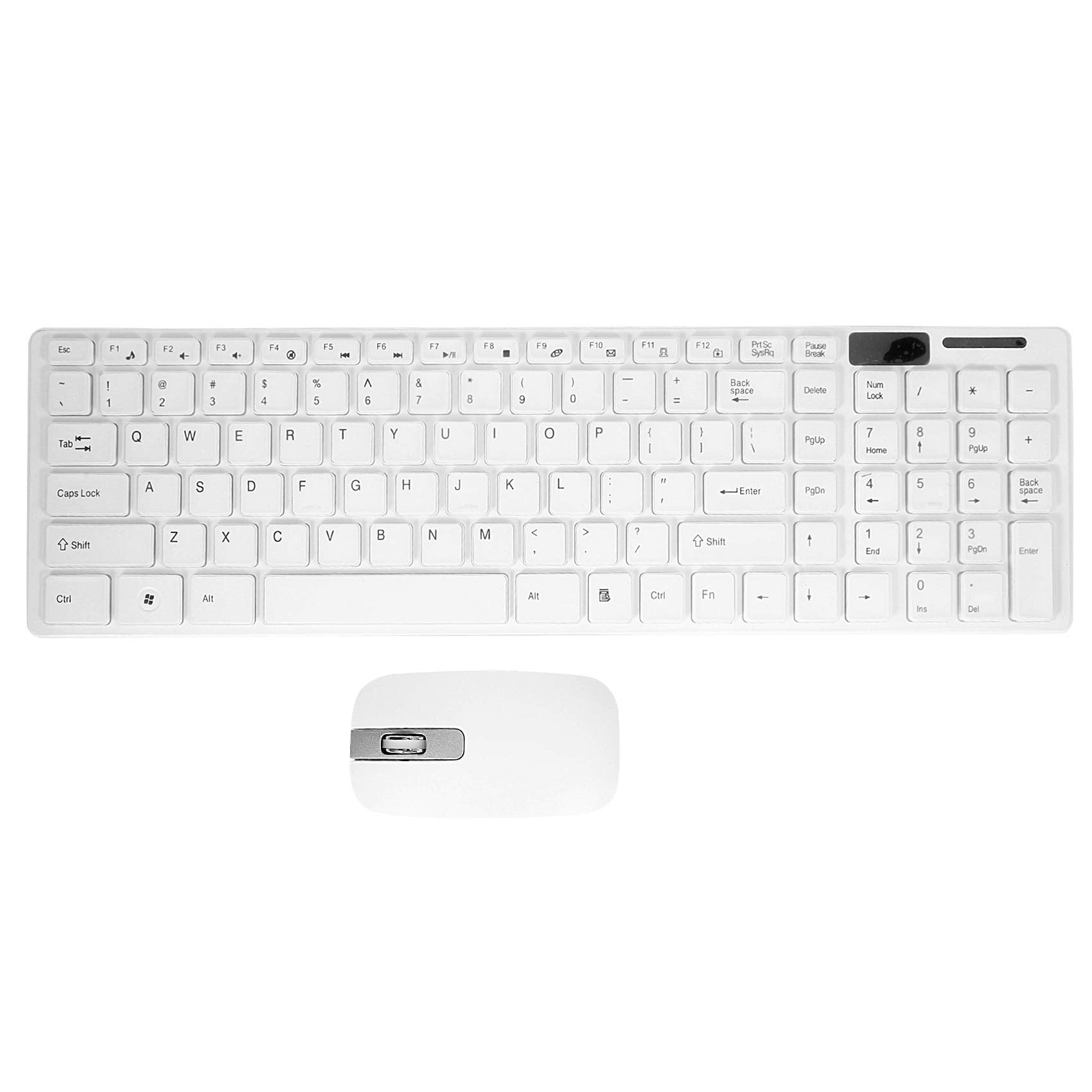 Wireless Keyboard and Mouse, Slim Silent Quiet Portable Computer ...