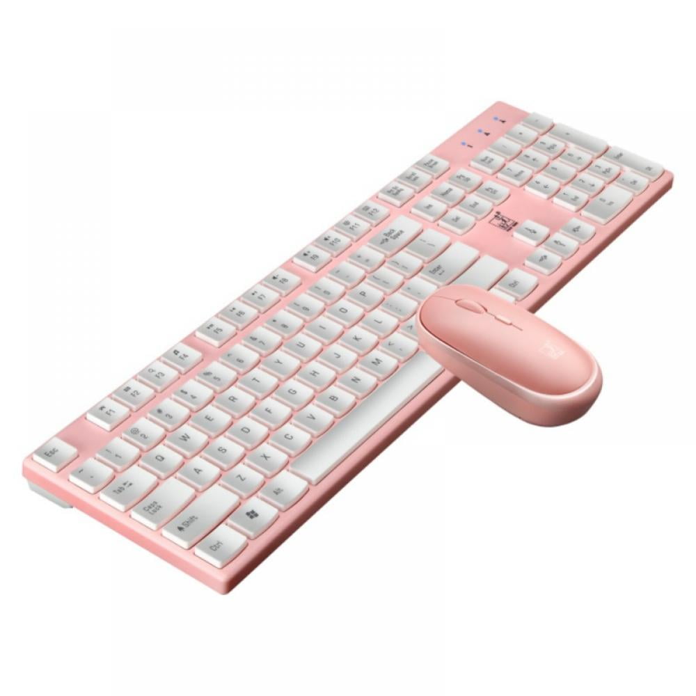 Wireless Keyboard and Mouse, USB Slim Wireless Keyboard Mouse with ...
