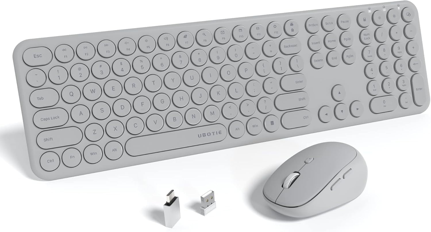 Wireless Keyboards And Mouse, Silent Scissor Swithes Slim Keyboards ...