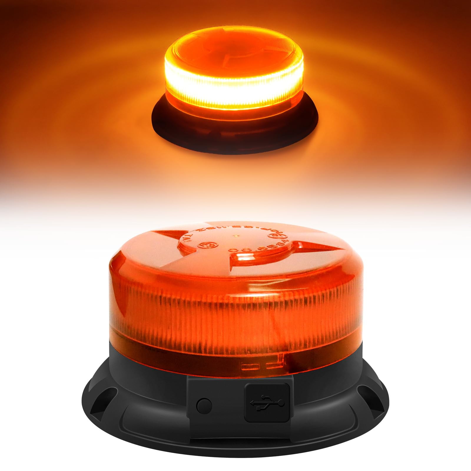 Wireless LED Beacon Light,Rechargeable Emergency Flashing Warning ...