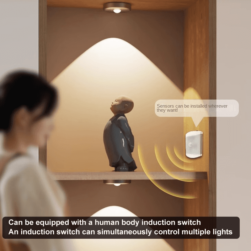 Wireless LED Cabinet Light, Rechargeable Magnetic Under Cabinet ...