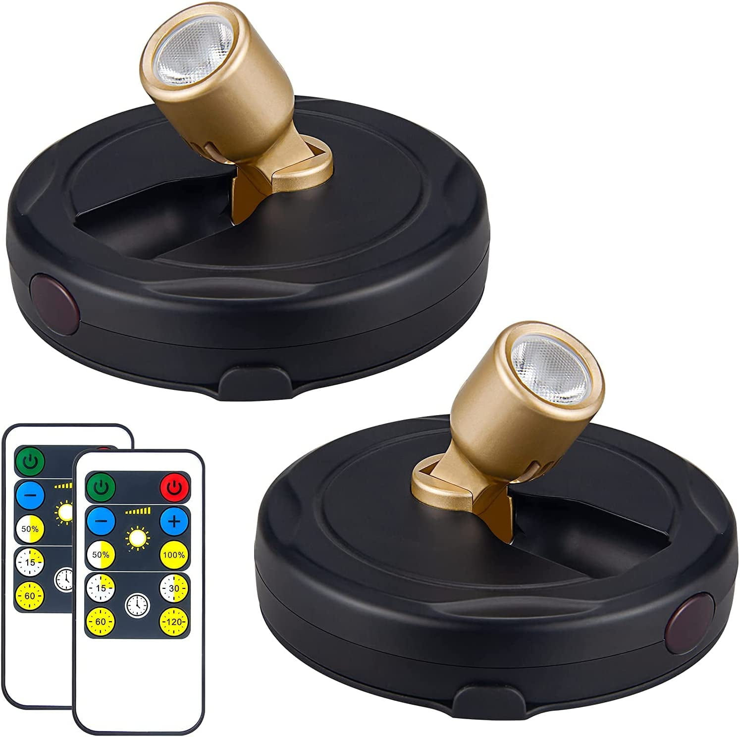Wireless LED Spotlight, Battery Powered Picture Lights, Uplighting ...