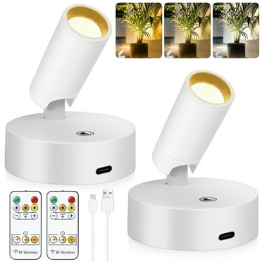 Spot Lights Indoor, Rechargeable Plant Spotlight Indoor, Wireless LED ...