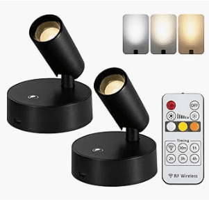 Wireless LED Spotlight Indoor With Remote Up Lights Indoor Dimmable ...