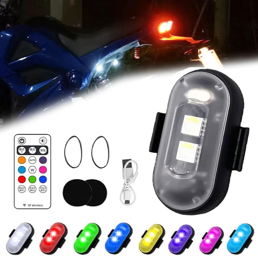 Wireless LED Strobe Lights with Remote Control,7 Colors Remote Control ...