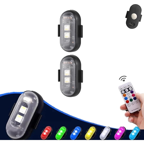 Oliegs Wicked Wireless RGB LED Lights With Remote Control 8 Colors 10 ...