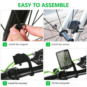 INBIKE Waterproof Wireless Bike Computer - Speedometer with LCD Display ...