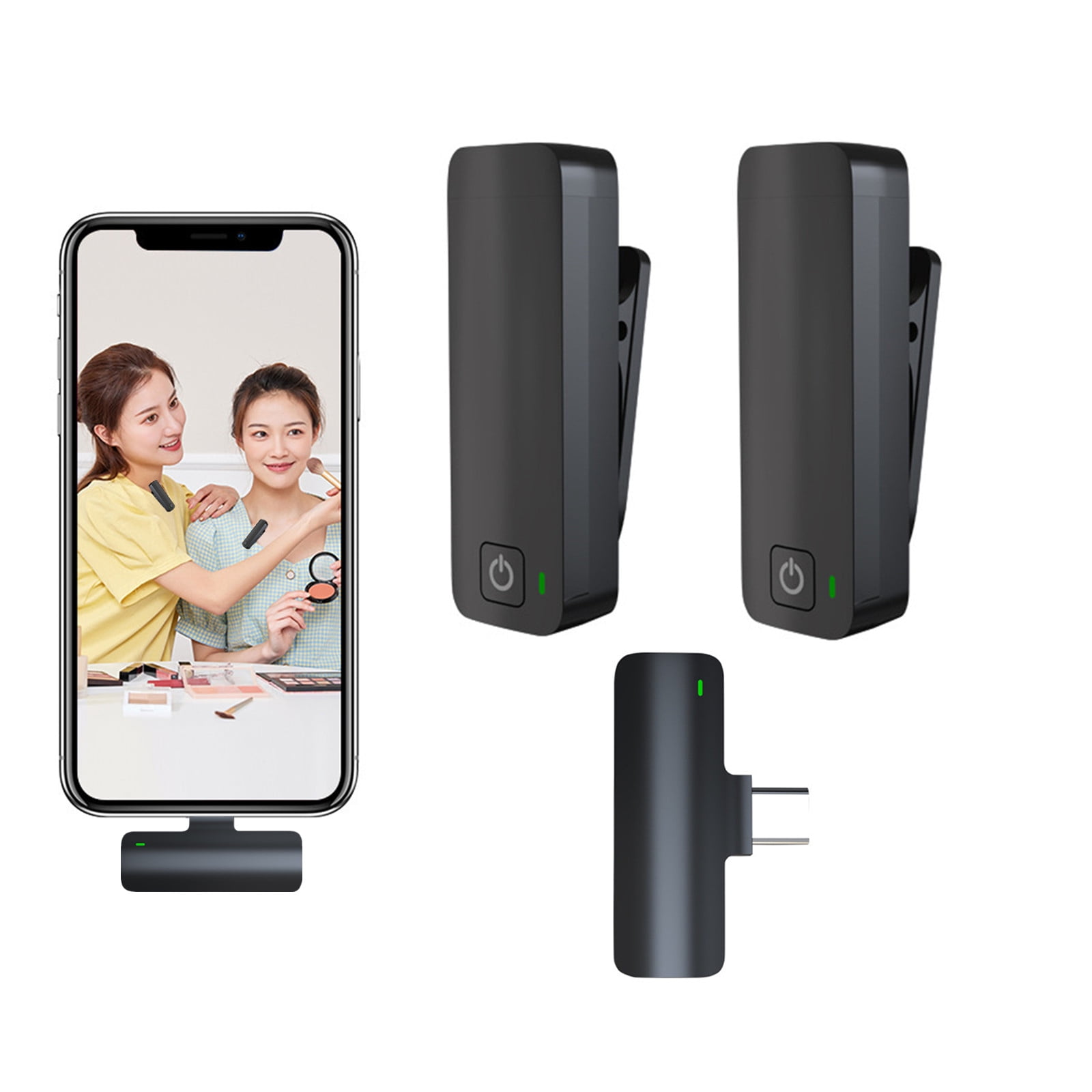 Wireless Lapel Microphone, Mini Lavalier Microphones, Crystal Clear ...