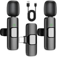 Wireless Lavalier Lapel Microphone for iPhone – Mini Bluetooth Mic with ...