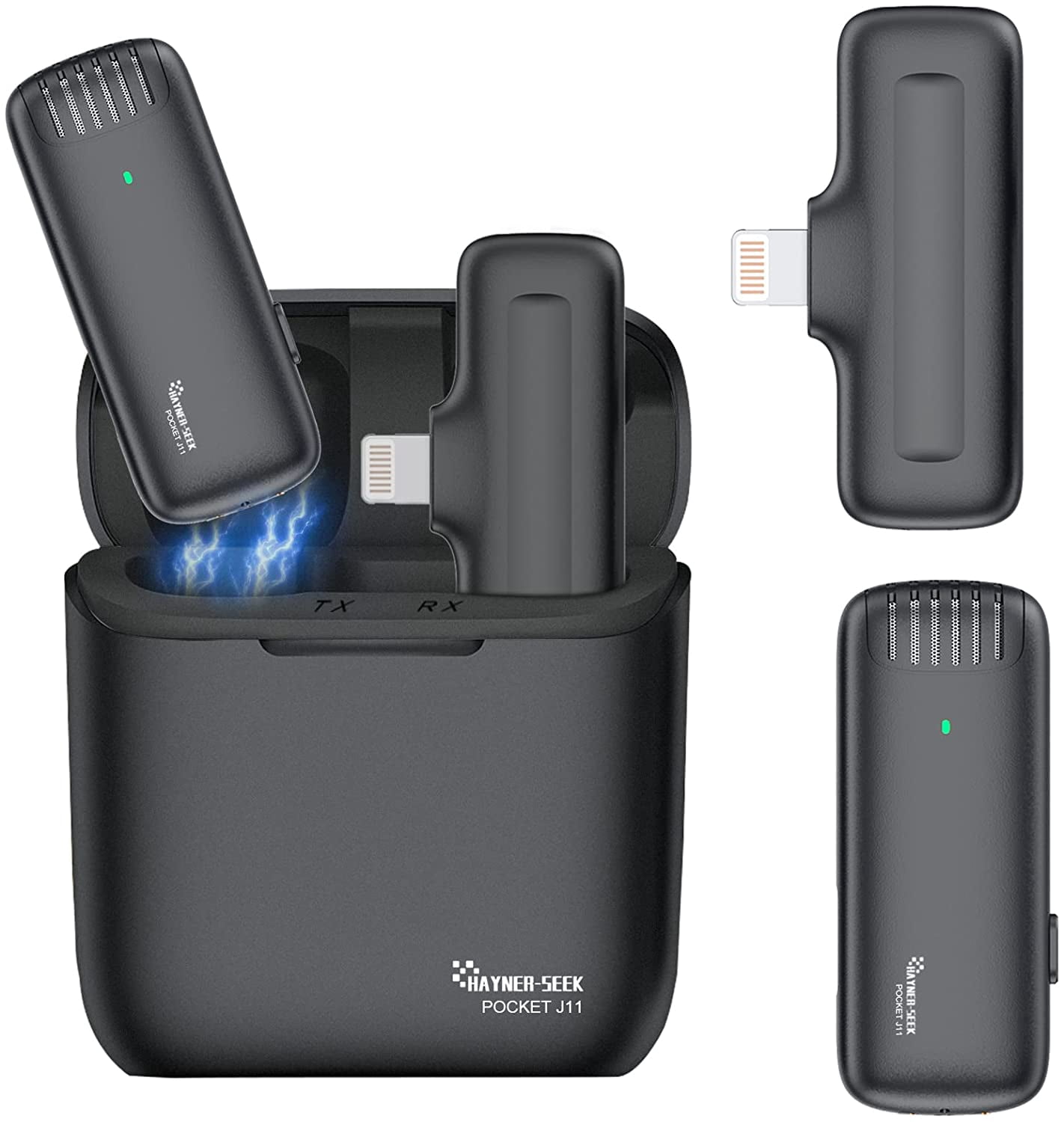 Wireless Lavalier Microphone Plug & Play Noise Reduction Wireless ...