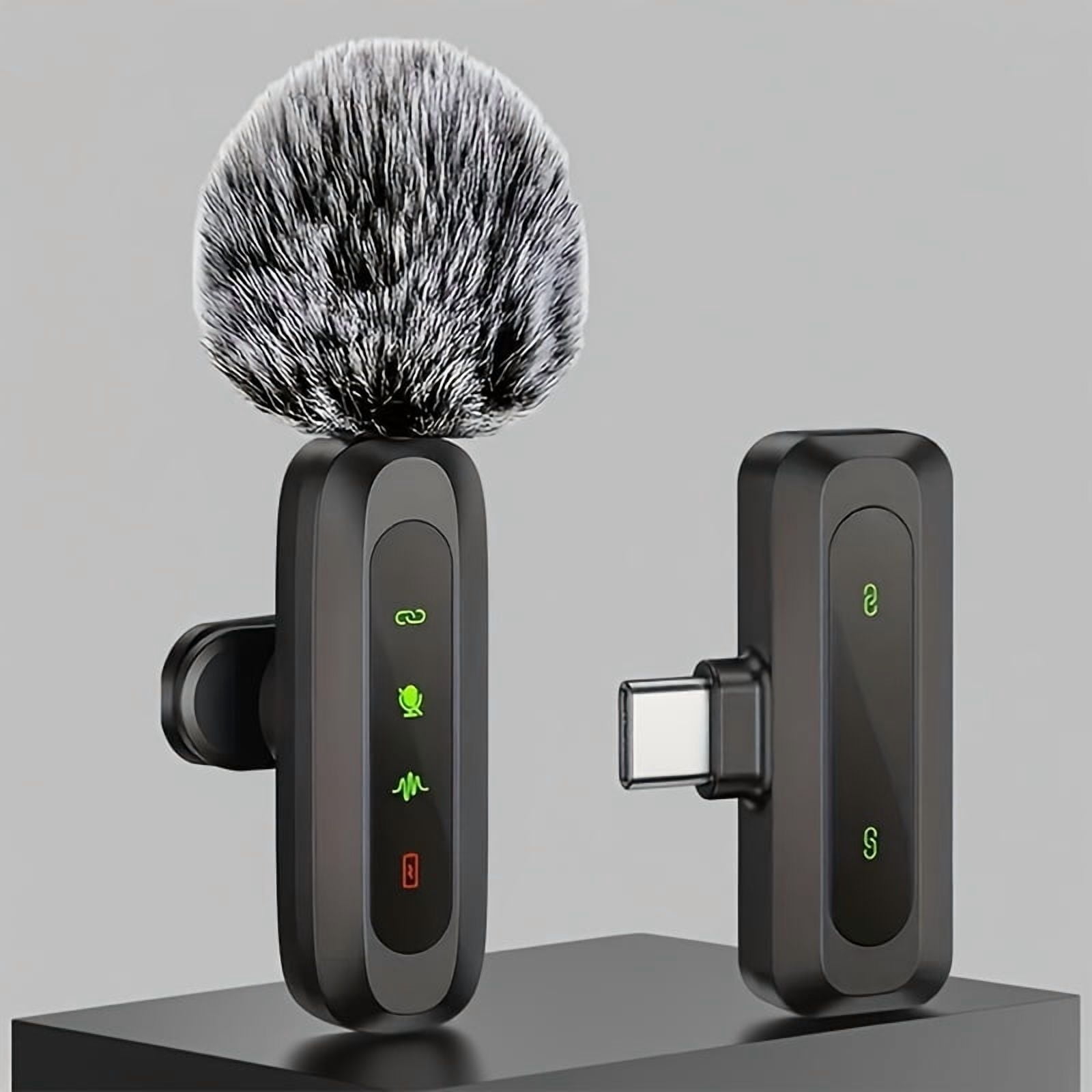 [Wireless Lavalier Microphone] Smart Noise-Cancelling Wireless Lavalier ...