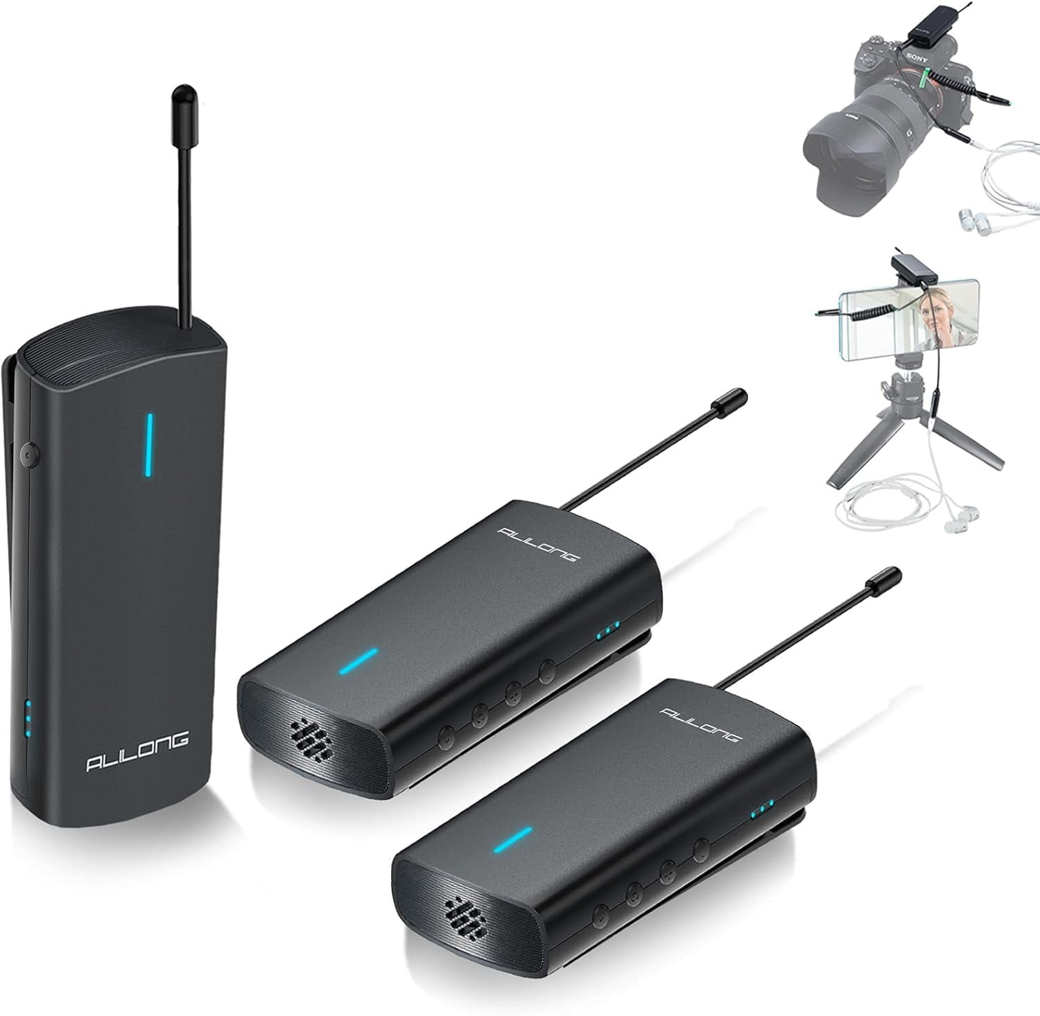Wireless Lavalier Microphone System, Lapel Microphone for iPhone ...