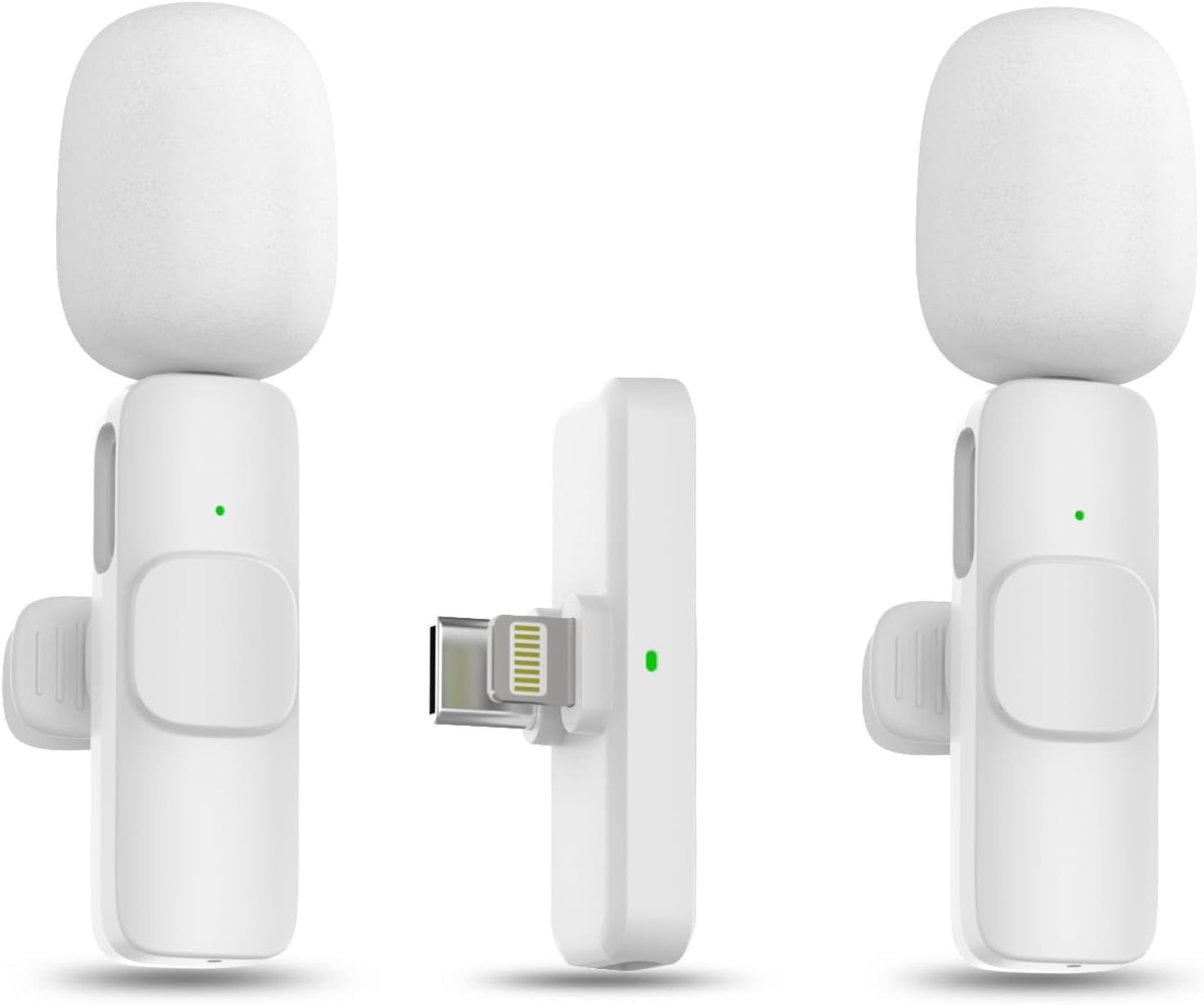 Wireless Lavalier Microphone for iPhone & Android – Bluetooth Lapel Mic ...