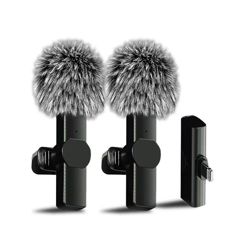 Wireless Lavalier Microphones, Rechargeable Lapel Mic, Professional ...